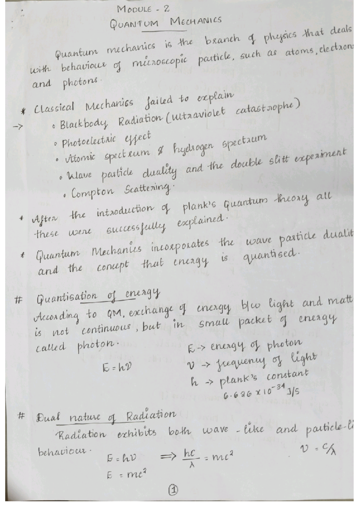 Engineerinf physics for information science quantum mechanics btech module 2 - Mooule 2 Quanto ...