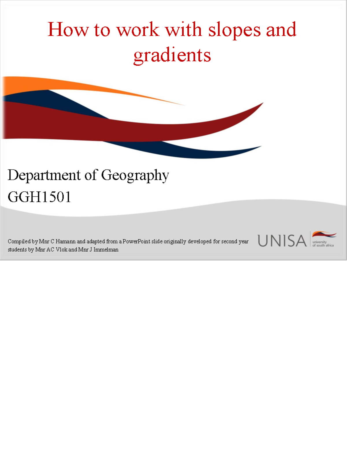 How to work with slopes and gradients - How to work with slopes and ...