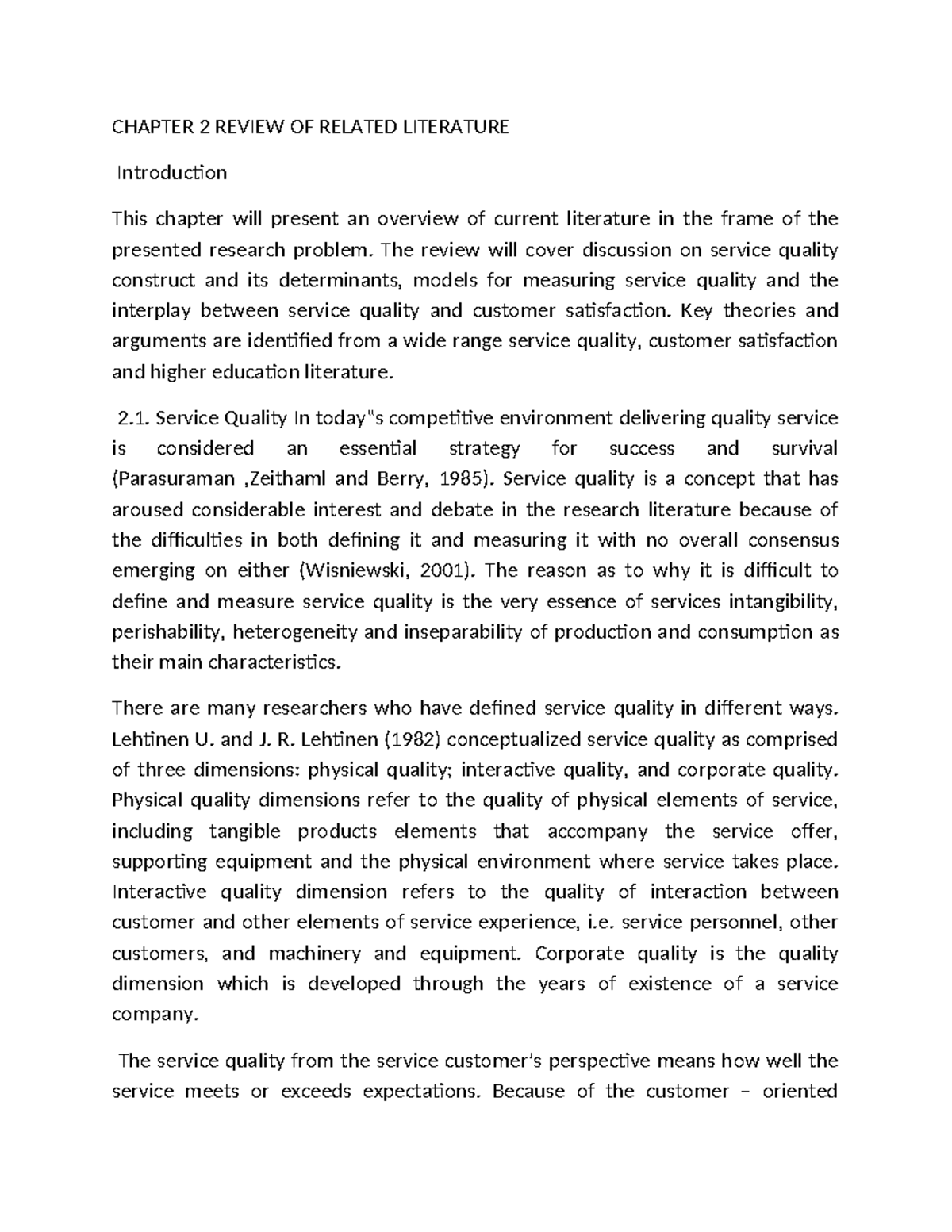 Chapter 2 Review OF Related Literature - CHAPTER 2 REVIEW OF RELATED ...