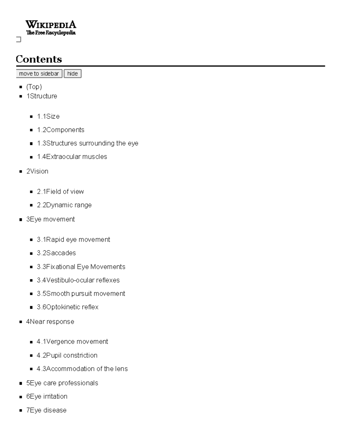 Optometry Pre semester notes - move to sidebar hide (Top) 1Structure 1 ...
