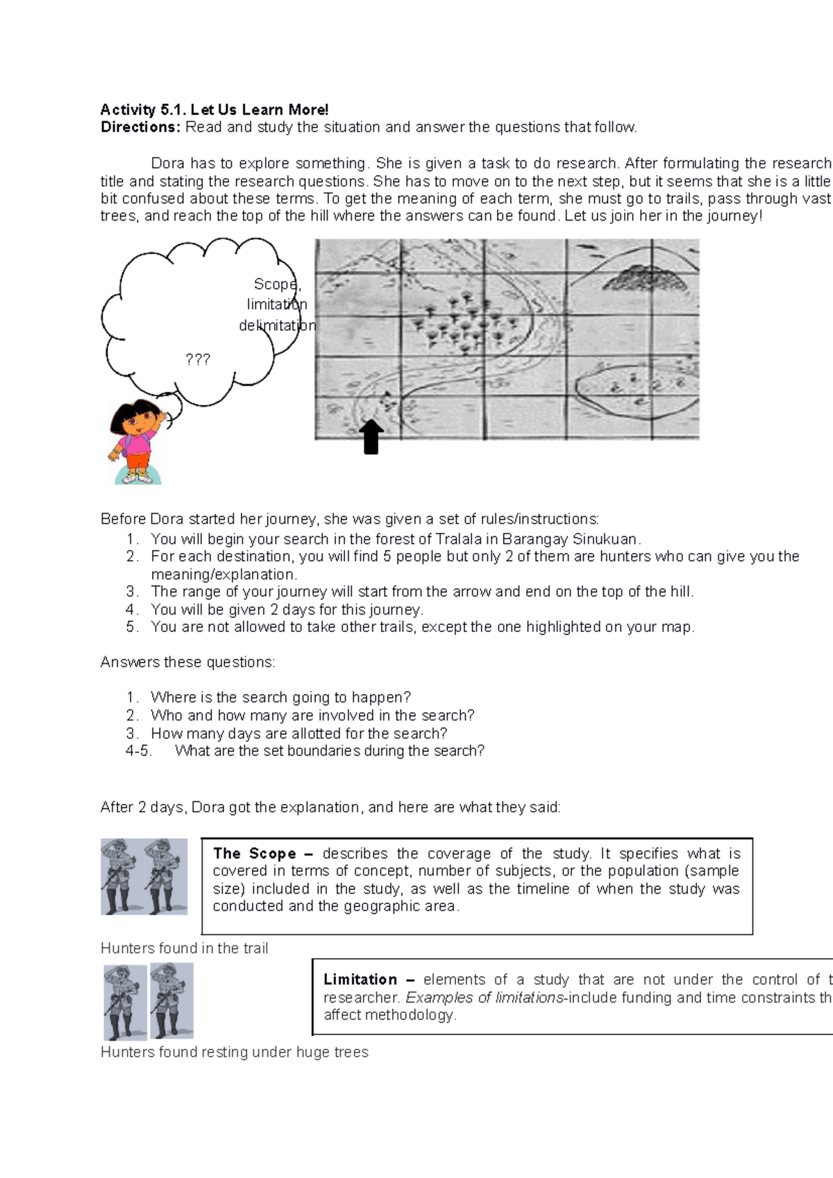 Activity 5.1. Let Us Learn More - Activity 5. Let Us Learn More ...