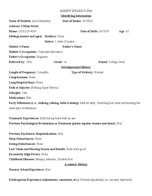 WJIV score report - EDSE 321 - Studocu
