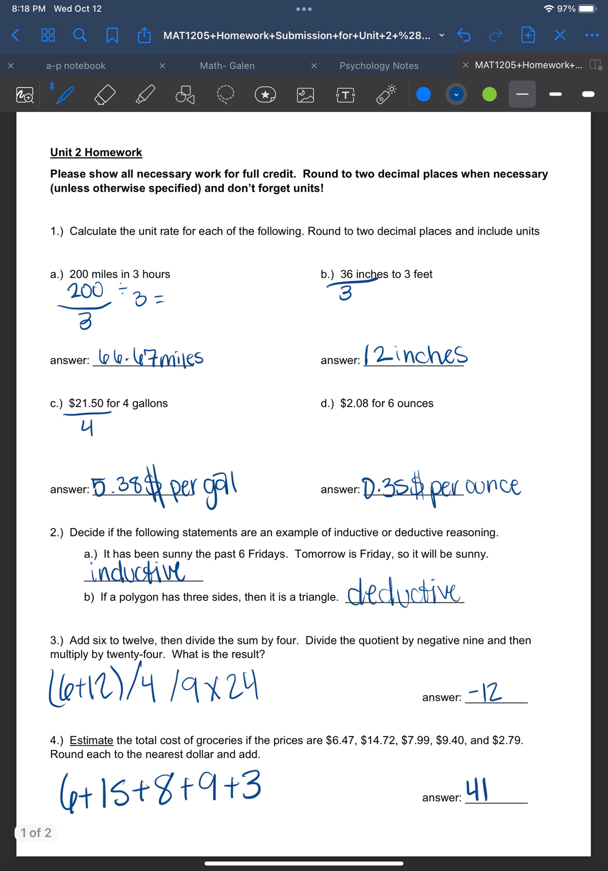 IMG 0283 - Math - Math 110 - Studocu