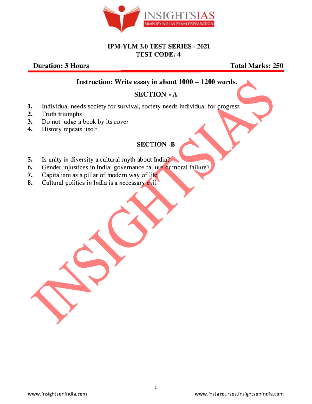 IPM-3-0-Test-Series-2022-Test - 4; Essay Test 1 (GS Essential Test)-QP ...