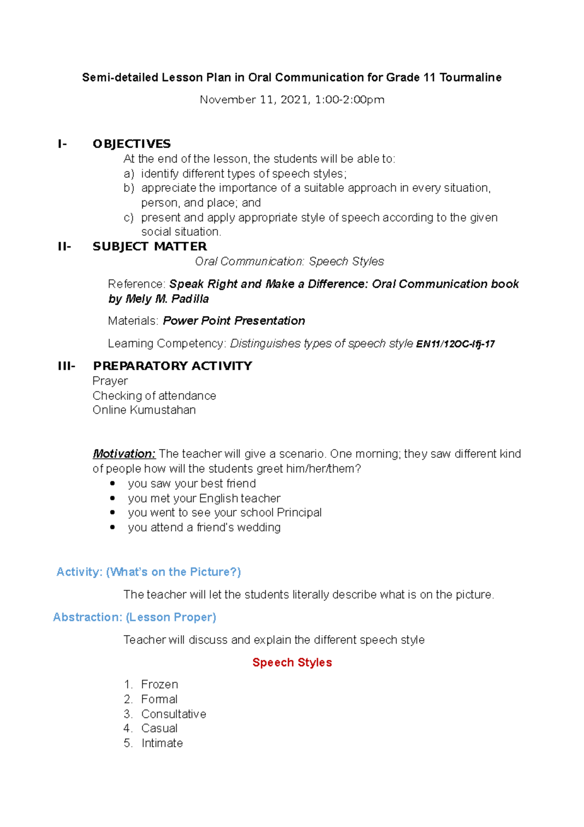 LP for COT - HAVE FUN AND STAY EDUCATED AND USE THIS FOR YOUR SUBJECT ...