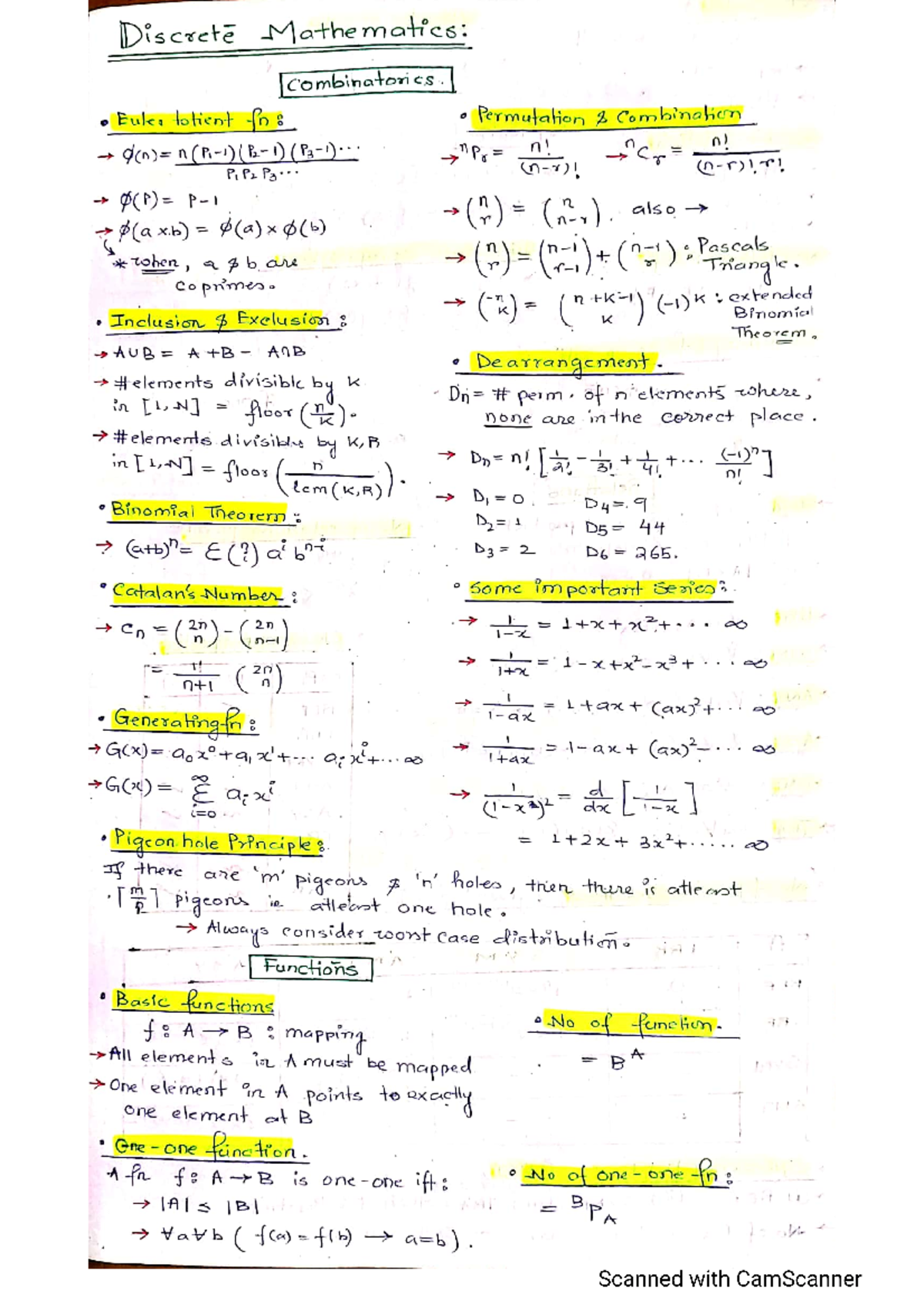 Discrete maths - Computer science engineering - Studocu