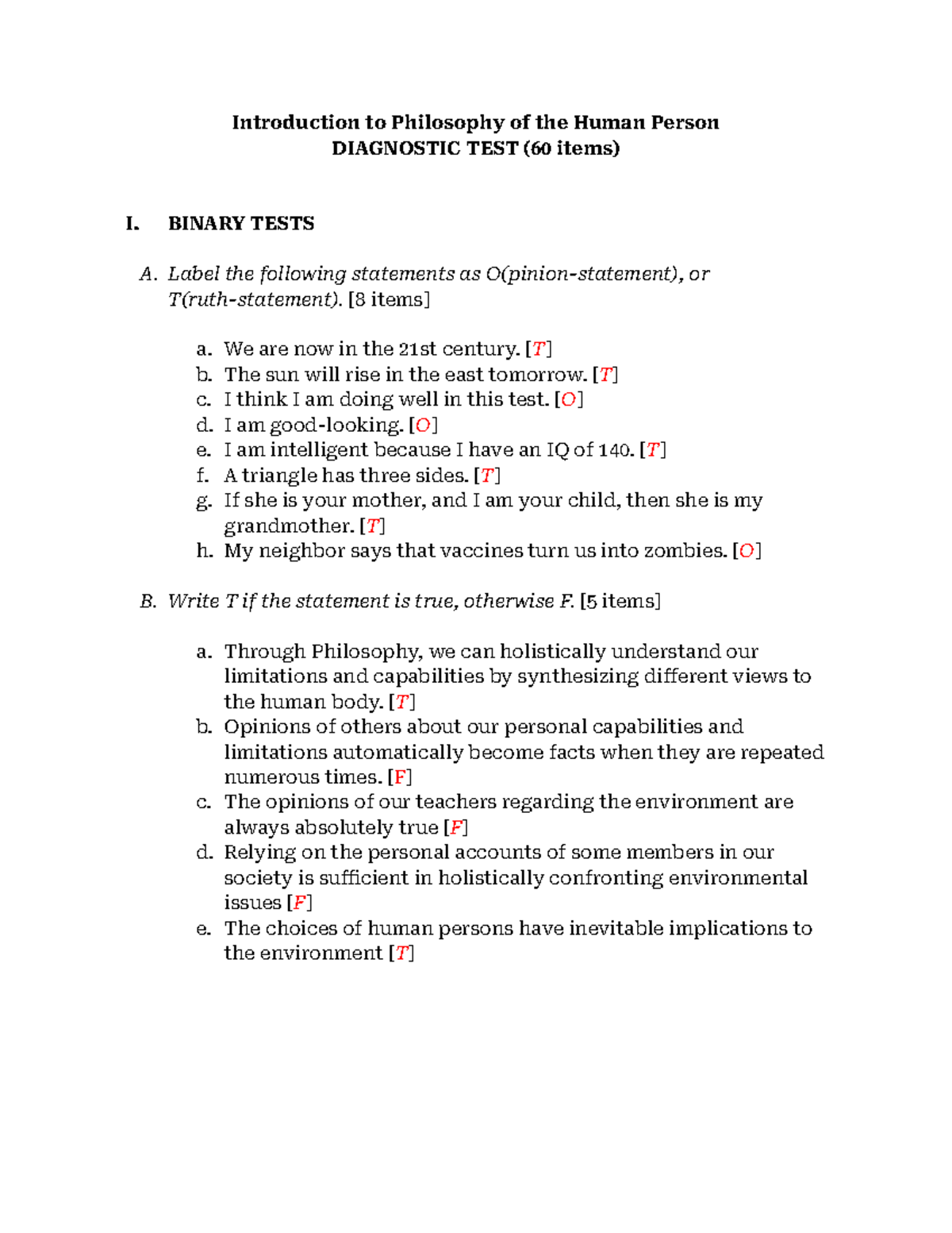 Part-2 - Nothing - Introduction to Philosophy of the Human Person ...
