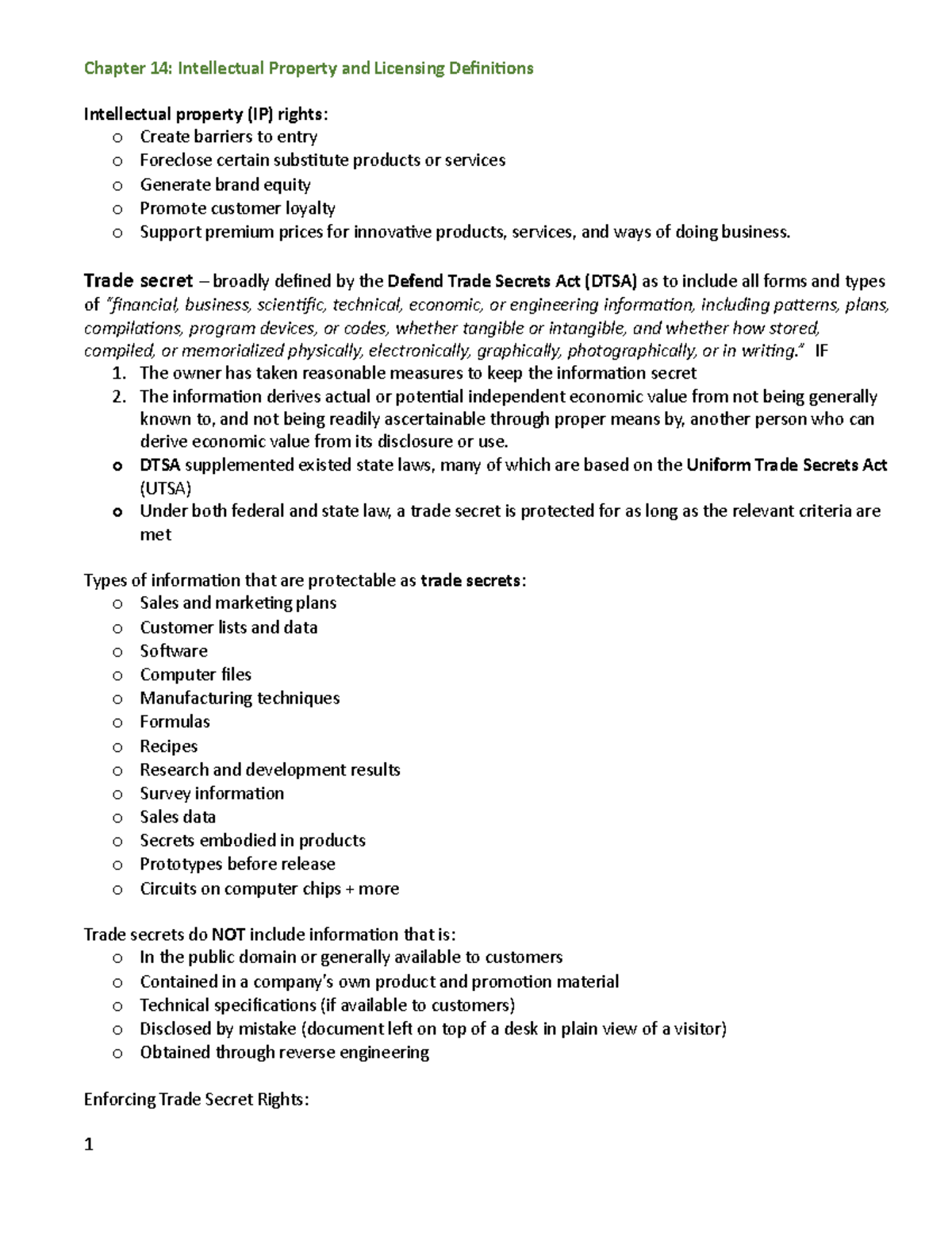Chapter 14 Definitions - Chapter 14: Intellectual Property and ...