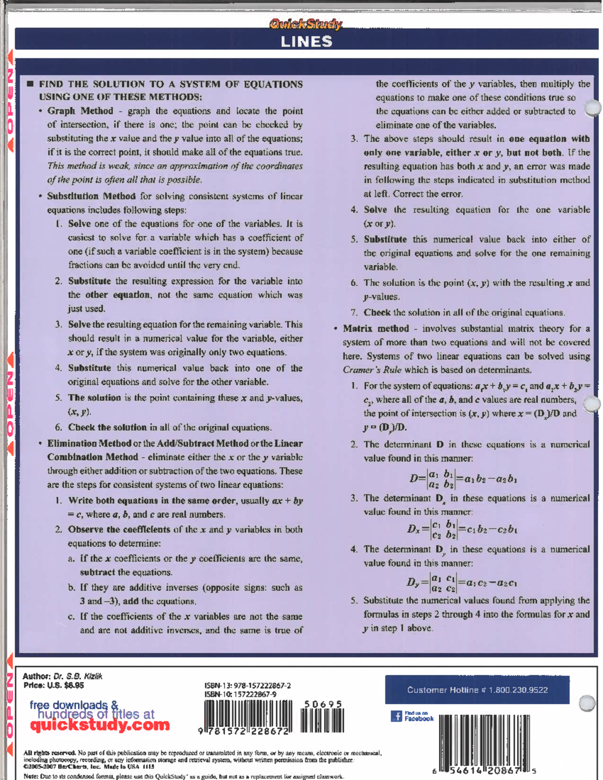 Linear algebra 6 - lots of references for helping with homework ...