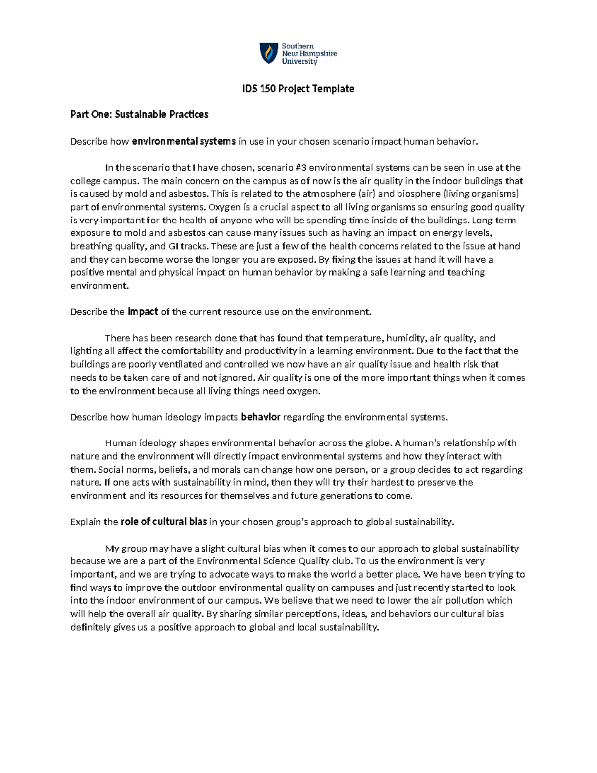 IDS 150 Project Template Larue final - IDS 150 Project Template Part ...