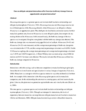 BTH2830 Report 1 31108334 - Patterns of bacterial population growth ...