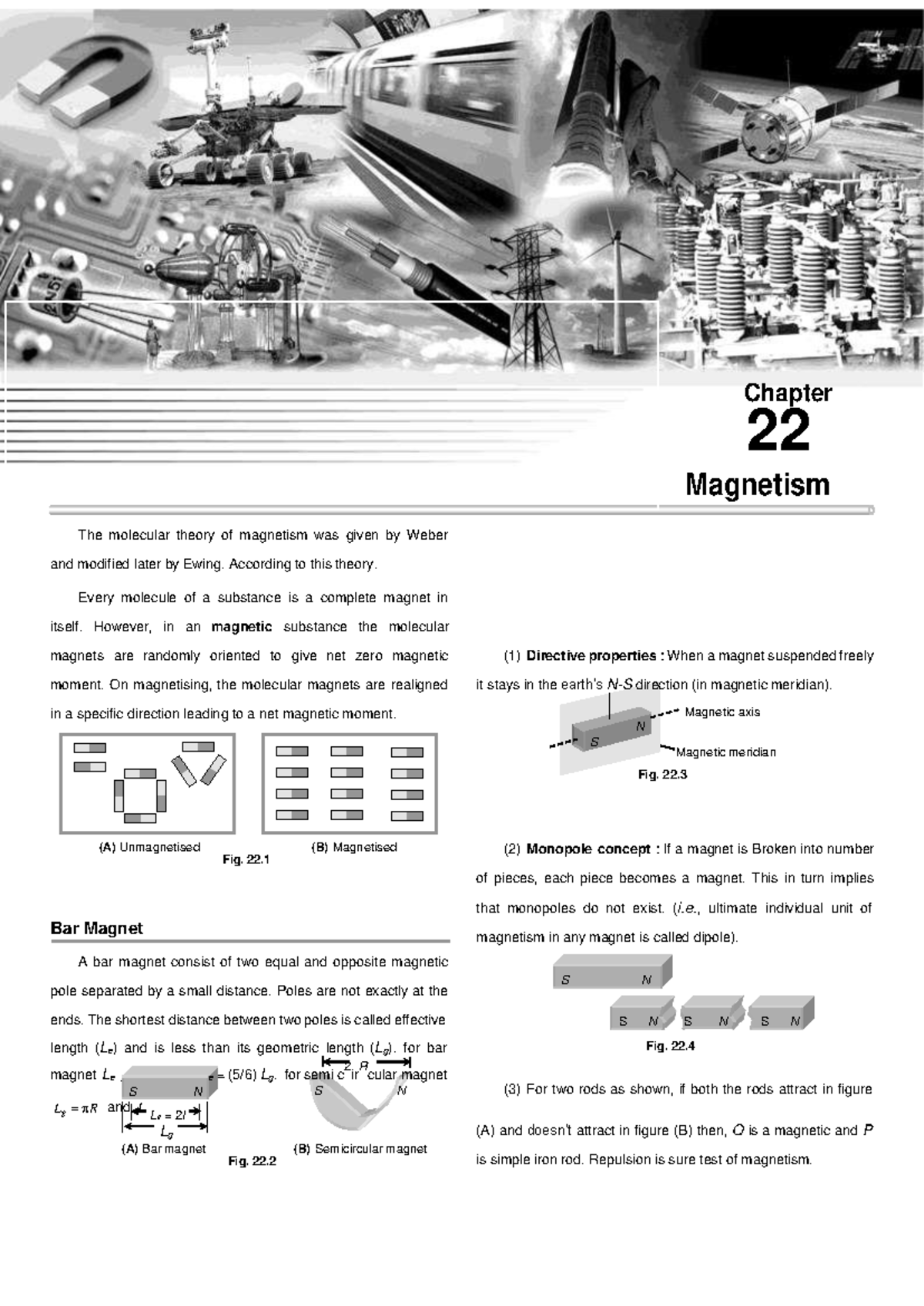Magnetism Physics Notes - e = 2 R = 2 l and L 22 Magnetism Chapter The ...