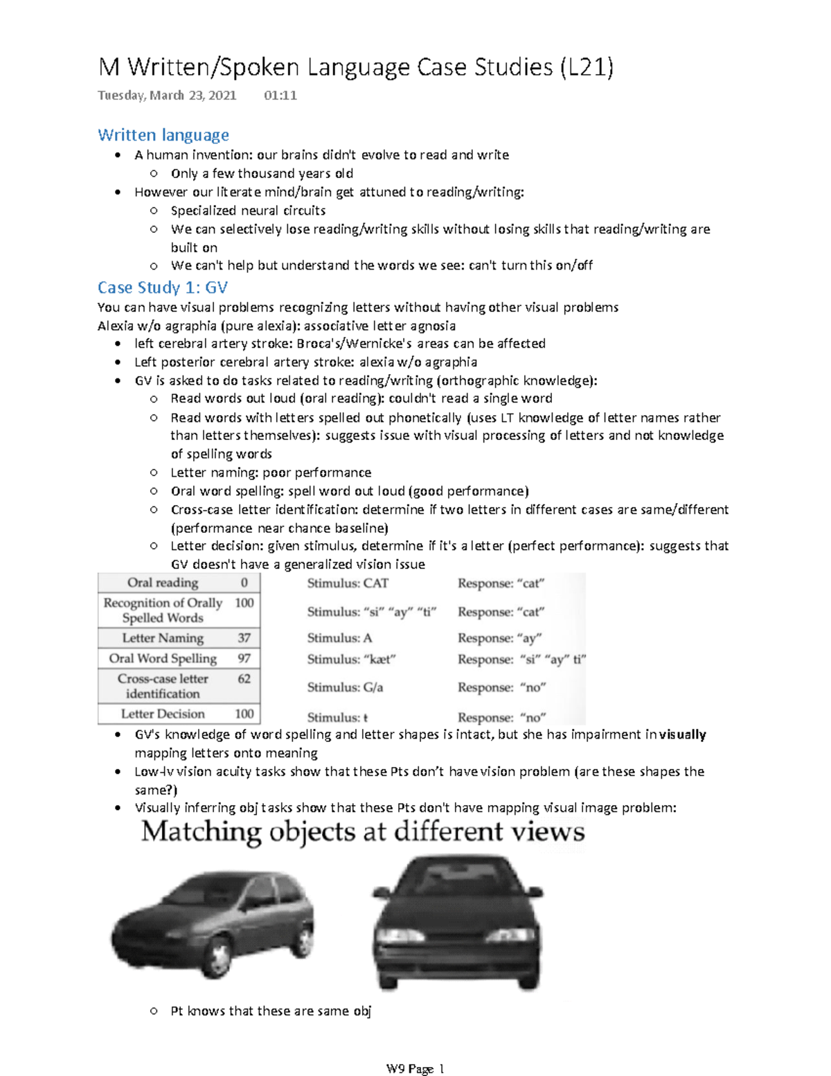 Week 9 Language Case Studies - Written language A human invention: our ...