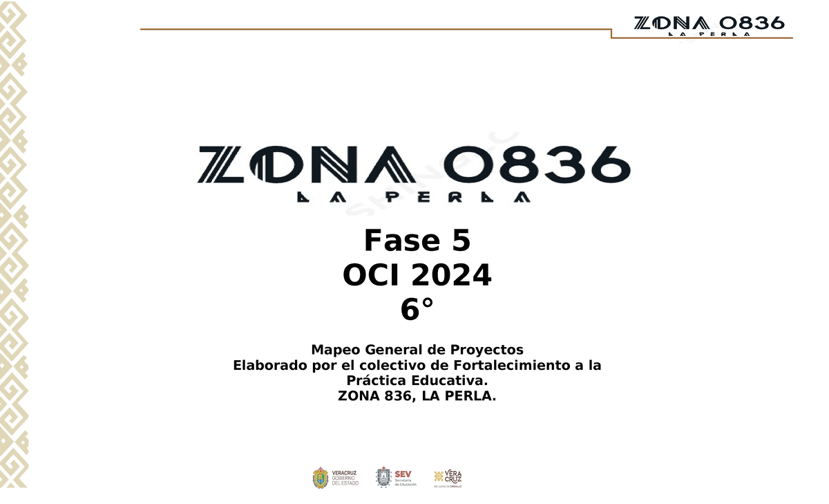 Contenidos PARA OCI 2024 - Fase 5 OCI 2024 6° Mapeo General de Proyectos Elaborado por el ...