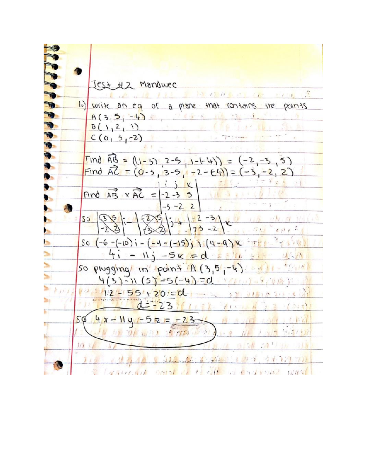 Vector Quiz 2 - MATH 2720 - Studocu