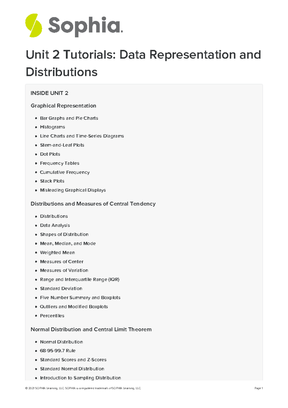 Unit 2 tutorials data representation and distributions - Unit 2 ...