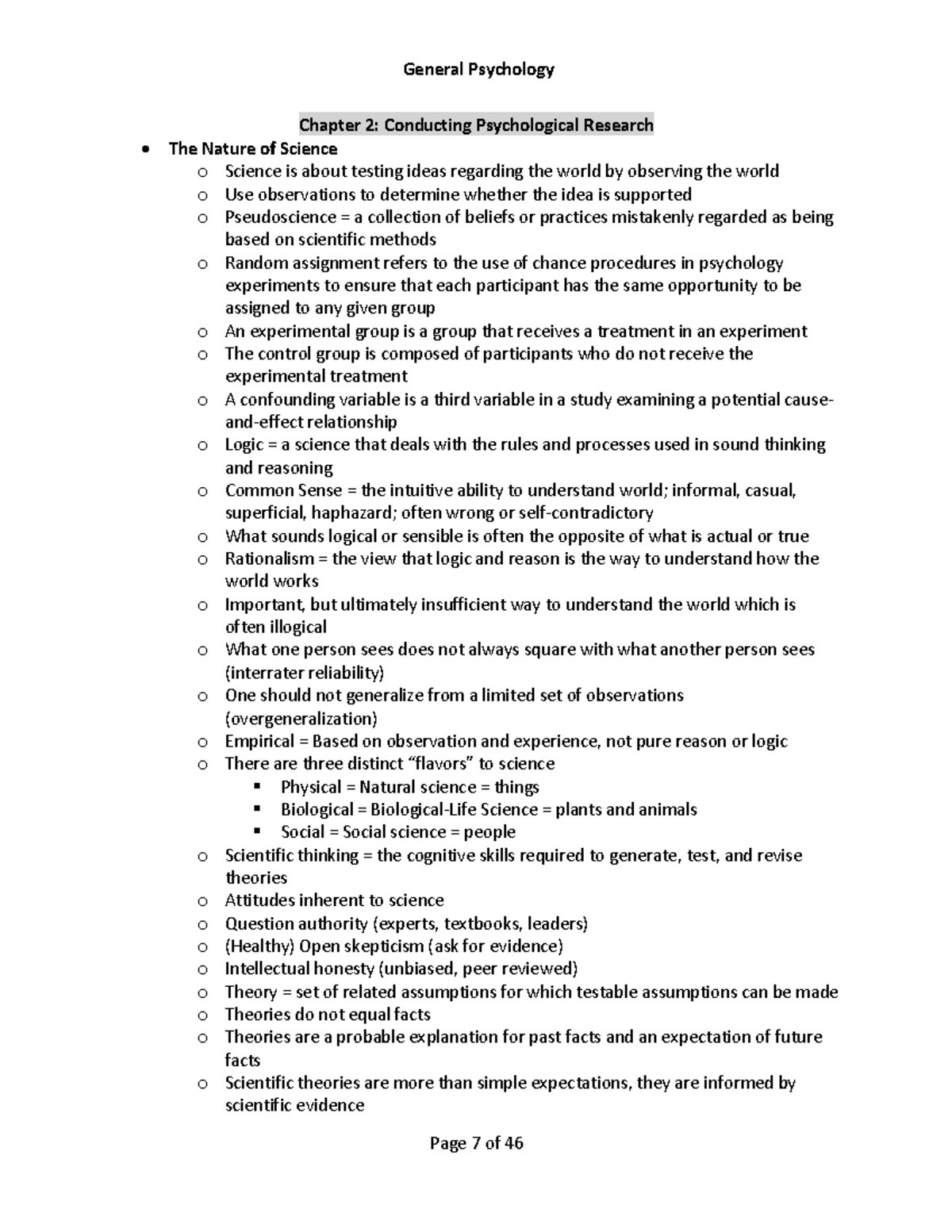 Psychology Chapter 2 - Chapter 2: Conducting Psychological Research The ...