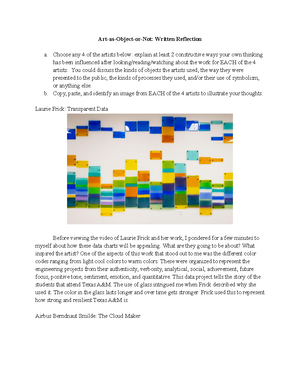 Sole Sister and Cai Guo-Qiang Essay - Discuss a meaningful and creative ...