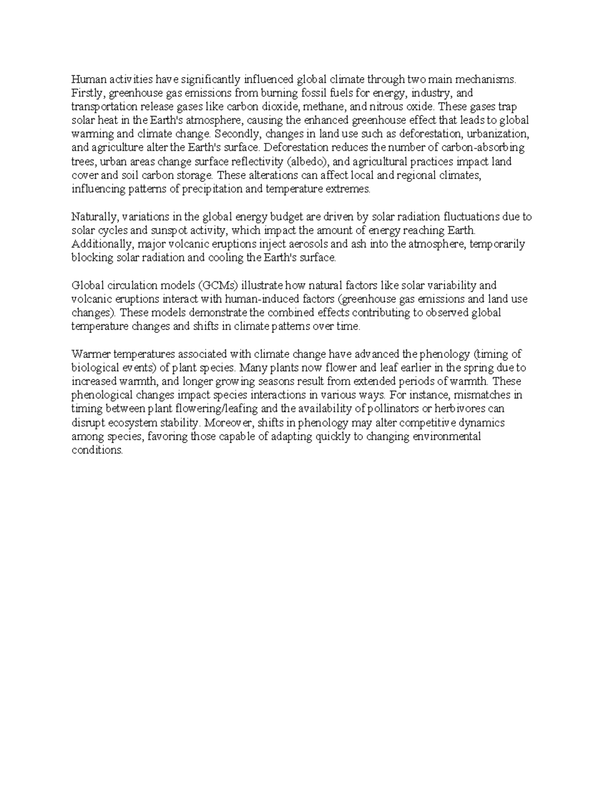 Bot251 - additional notes - Human activities have significantly ...