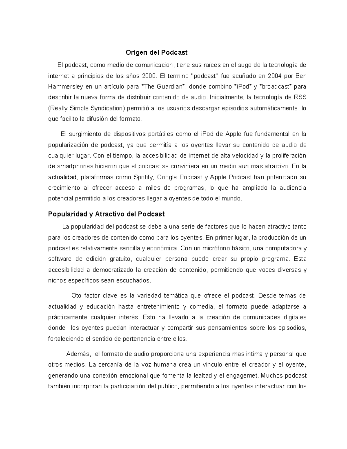 Origen del Podcast - n sn´jr+¿u8j053e - Origen del Podcast El podcast ...