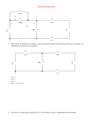 EJ 3 - desarrollo - CIRCUITOS DE CORRIENTE CONTINUA Actividad de Evaluación Formativa EJERCICIOS ...