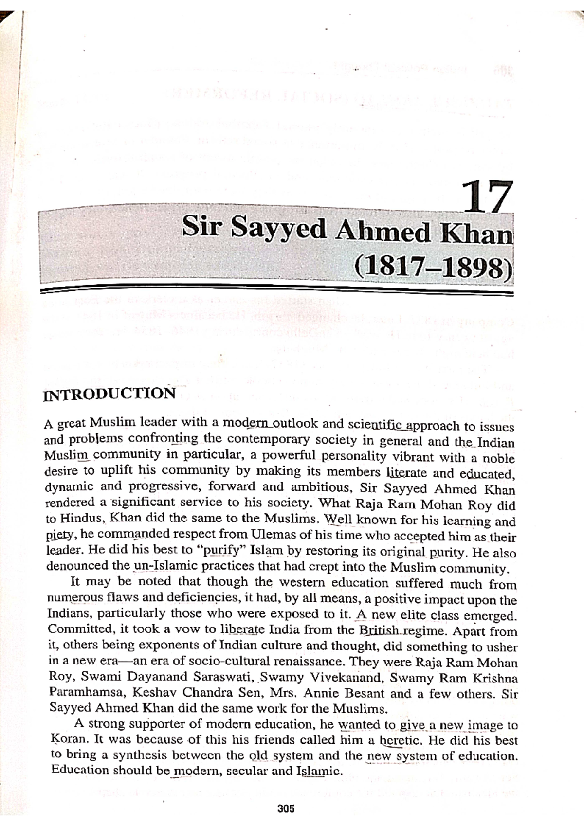 Sir Sayyed Ahmed Khan - law review - BALLB- Integrated Degree - Studocu