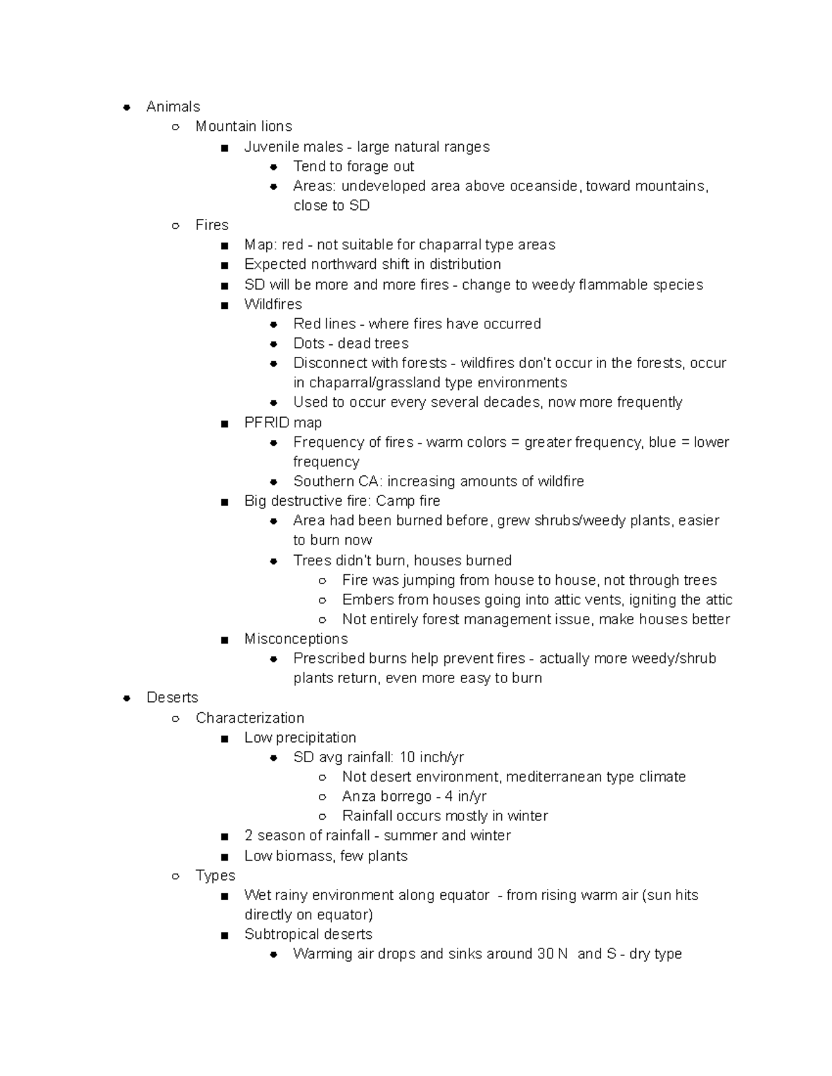 11 15 chaparral biome - EOSC 123 Organisms and Ecosystems notes taught ...