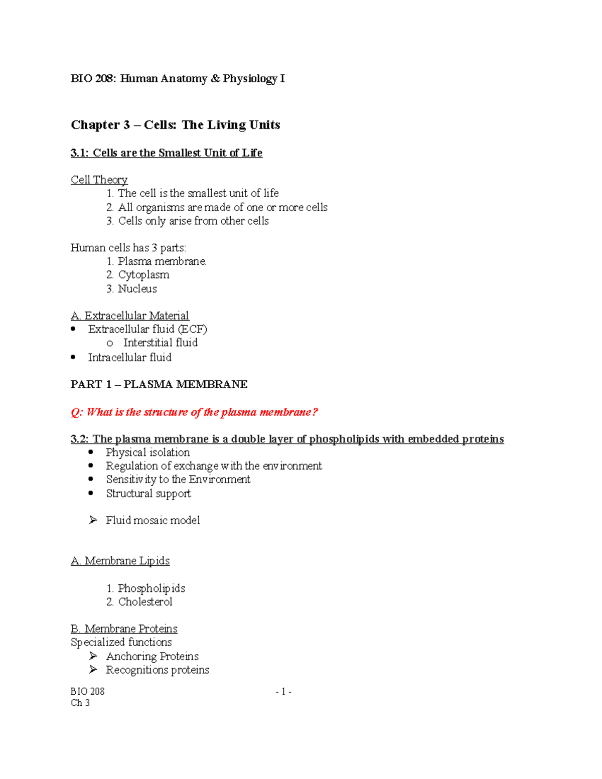 Chapter 3 Martini 11th outline - Tagged - BIO 208: Human Anatomy ...