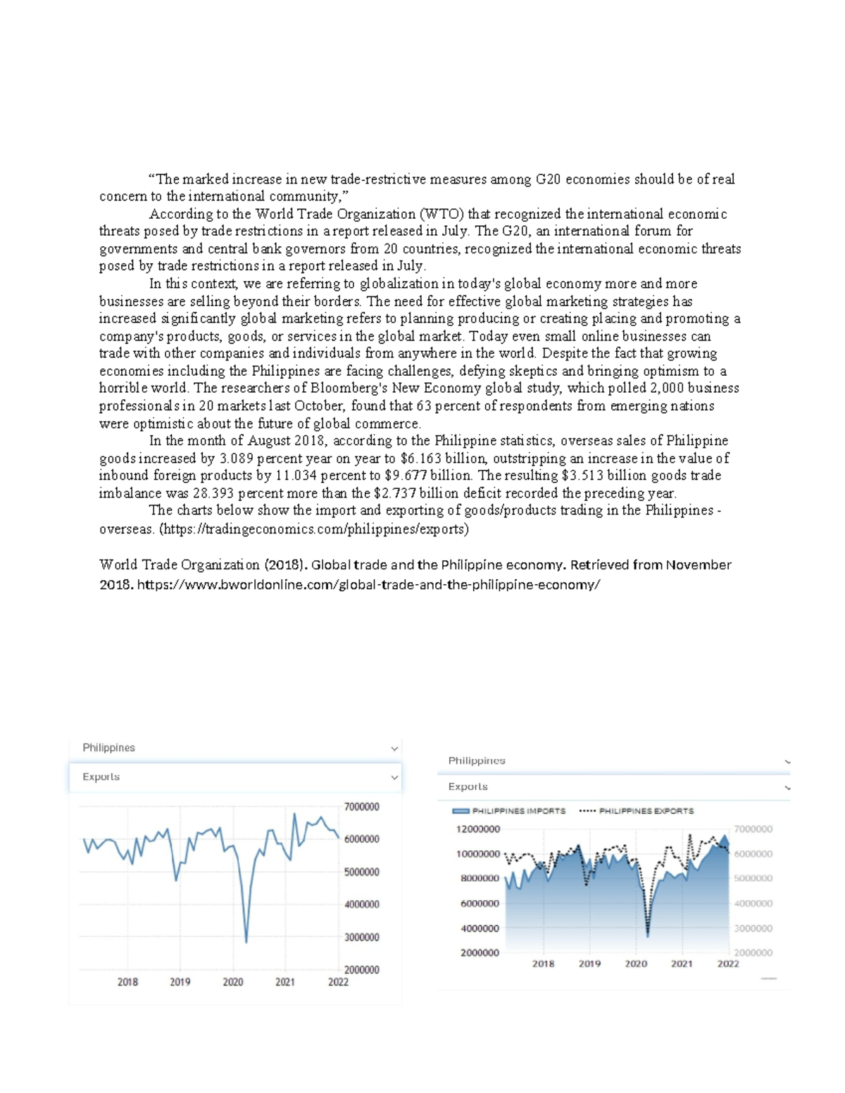 Essssayyy - book summary - “The marked increase in new trade ...