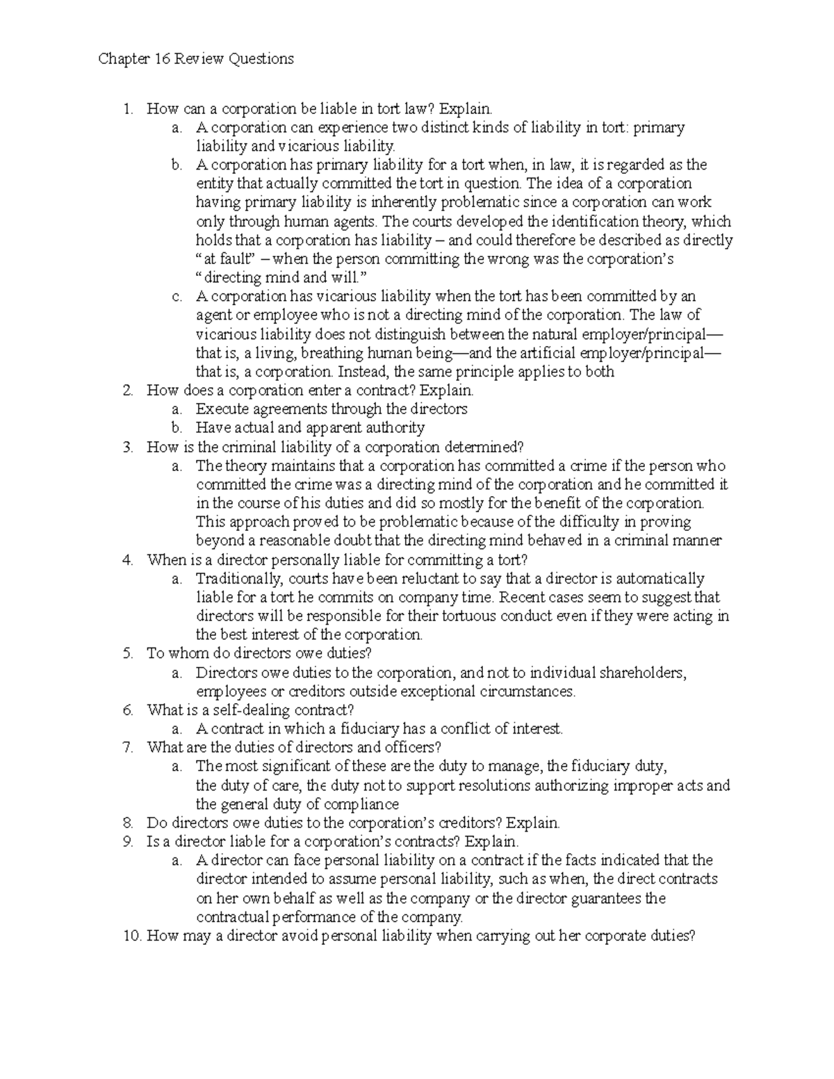 Chapter 16 Review Questions - Chapter 16 Review Questions How can a ...