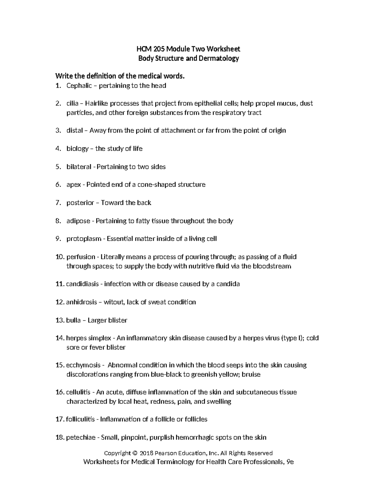 HCM 205 Module Two Worksheet - HCM 205 Module Two Worksheet Body ...