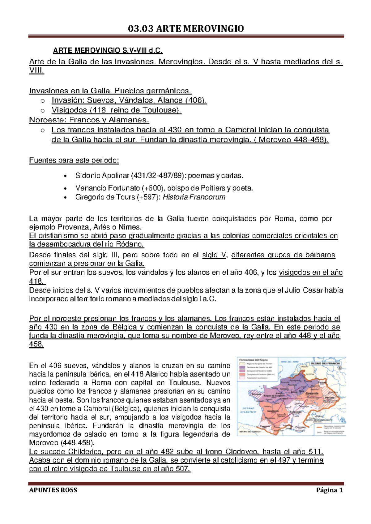 03.03 ARTE Merovingio - ARTE MEROVINGIO S-VIII d. Arte de la Galia de ...