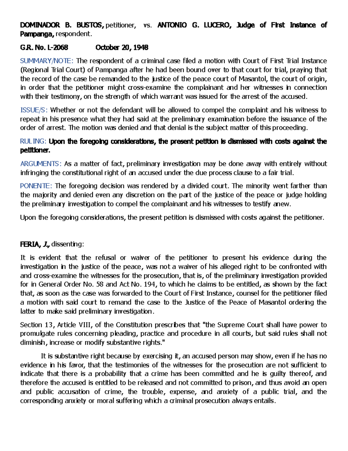 Digest crim law - NOTES - ethics - CLSU - StuDocu