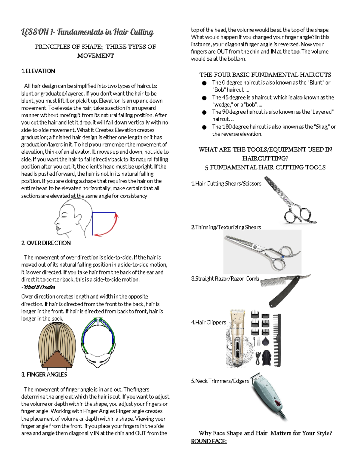 (TLE) 4TH Quarter Reviewer Beauty Care - LESSON 1- Fundamentals in Hair ...