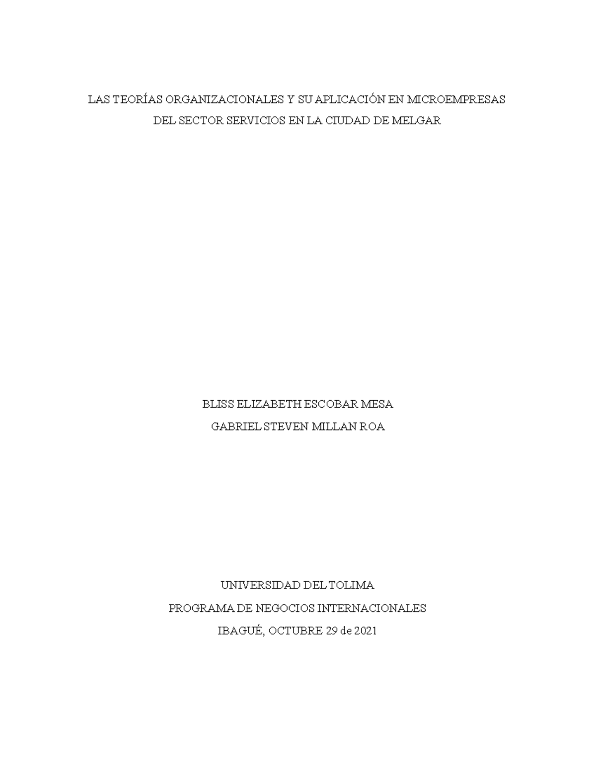 Trabajo final Caso empresarial- Gabriel Millan- Bliss Escobar - LAS ...