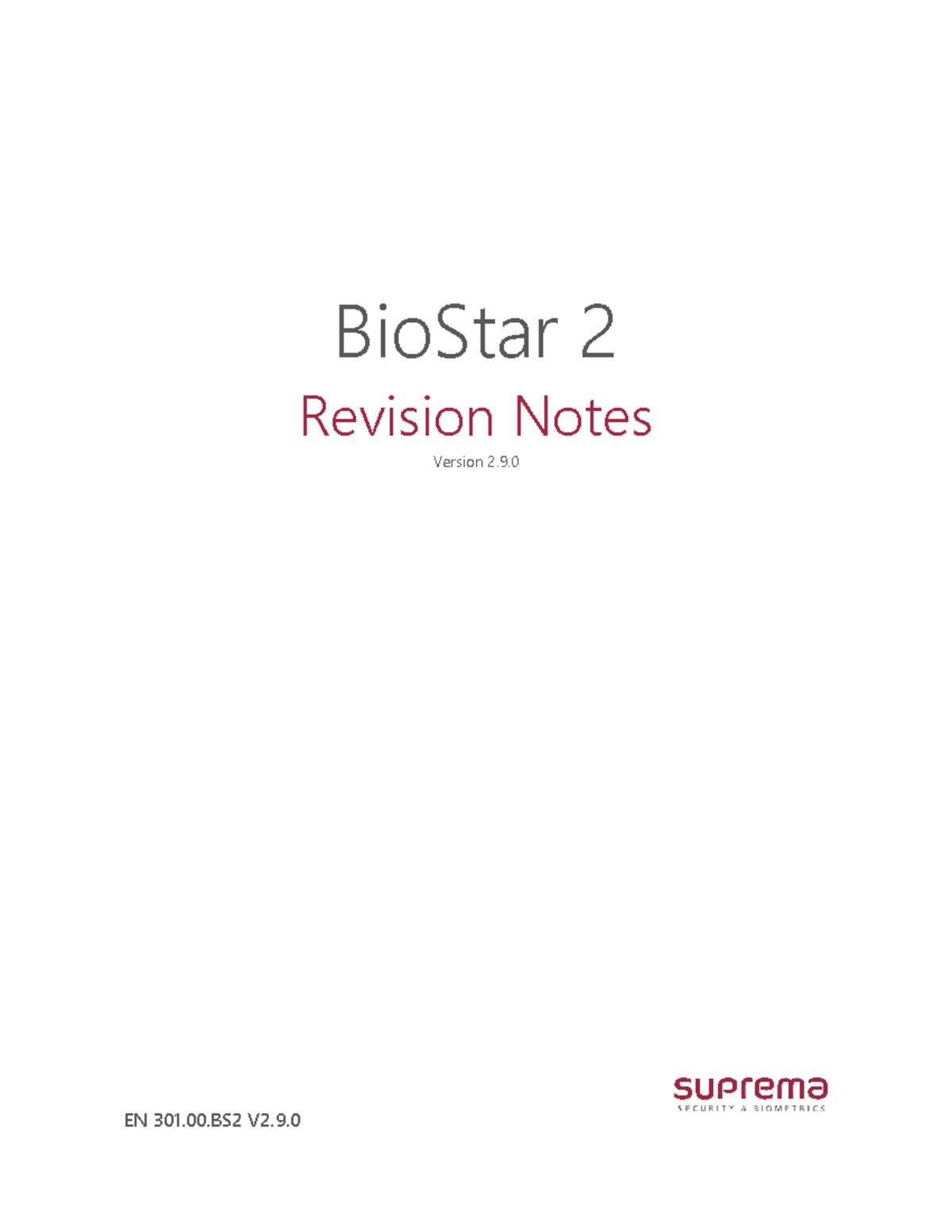 Bio Star 2 Revision Notes 2 - BioStar 2 Revision Notes Version 2. EN ...