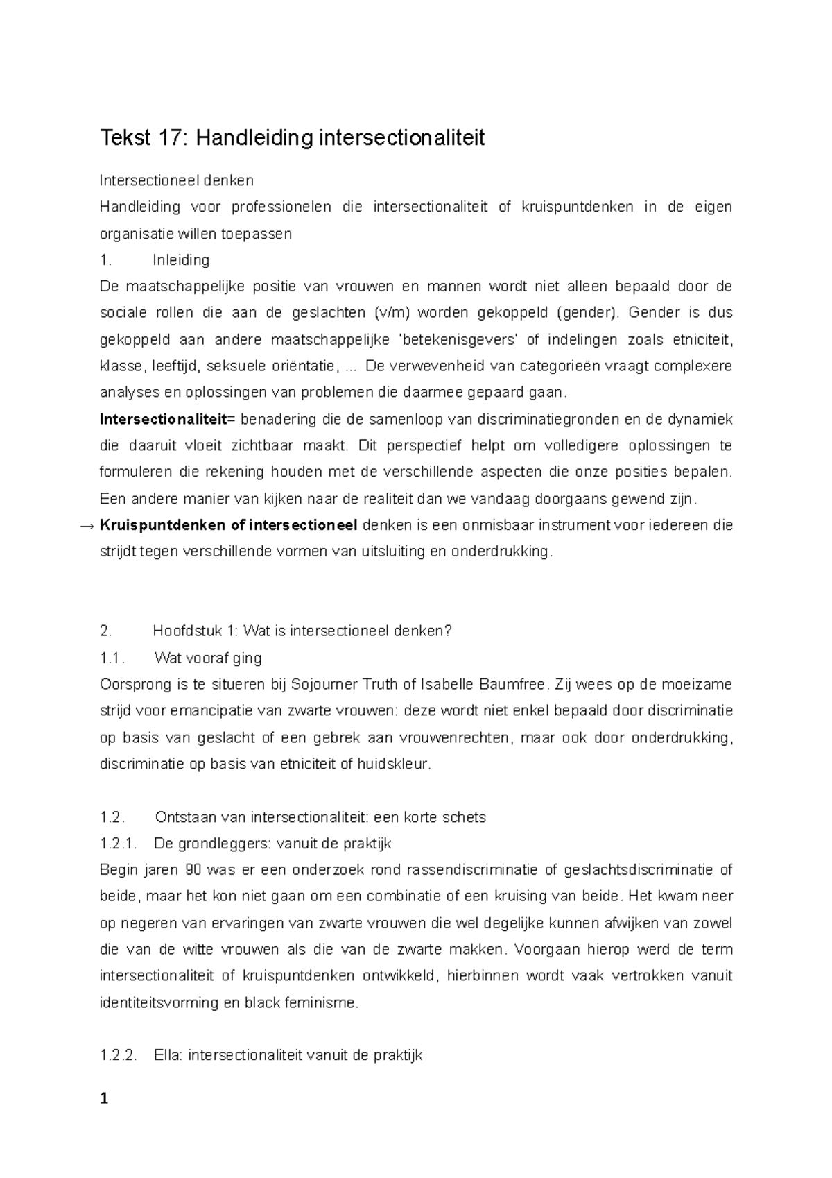 Tekst 17- Handleiding intersectionaliteit - Tekst 17: Handleiding ...