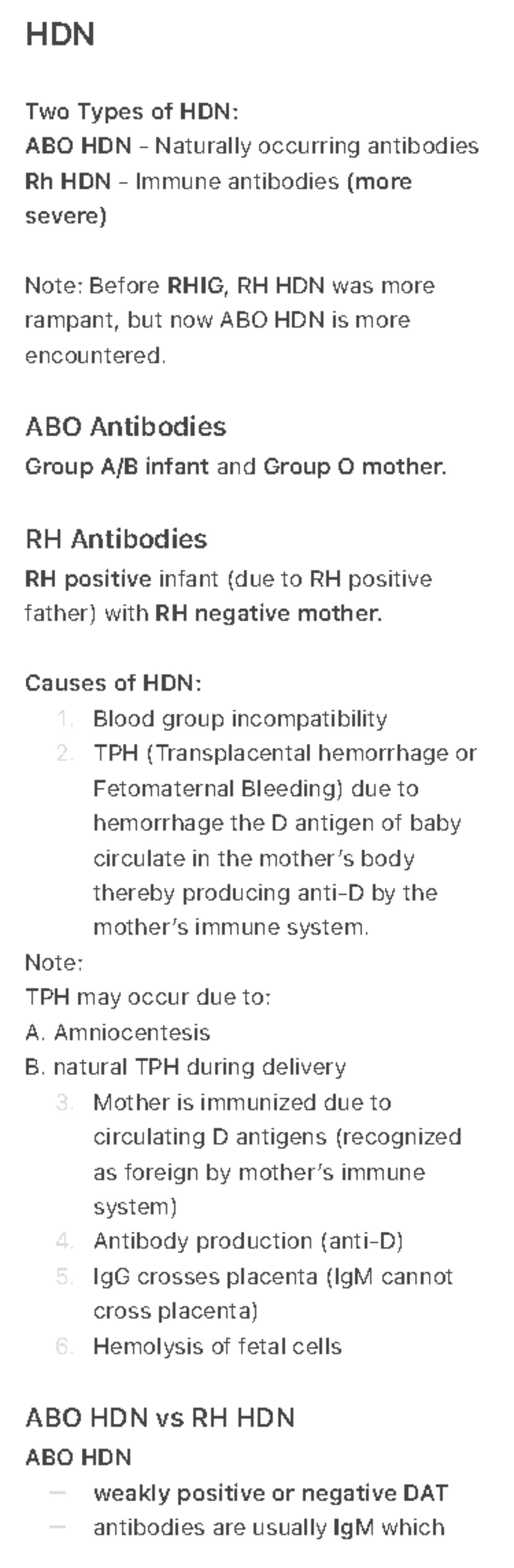Hemolytic disease of newborn - 1. 2. 3. 4. 5. 6. – – HDN Two Types of ...