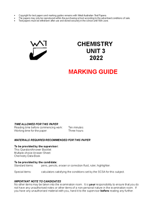 Organic Chemistry unit plan 2022 SCC2211 Final - Unit Plan Unit Code ...