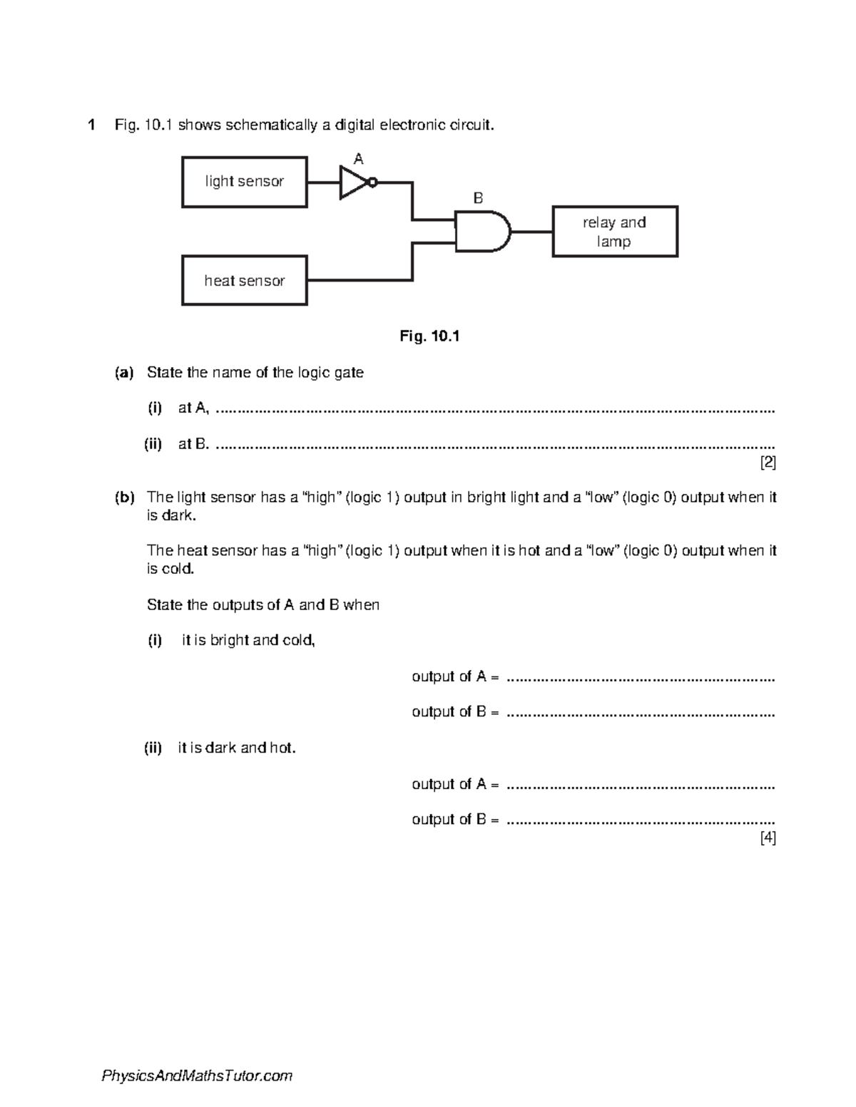 Digital Electronics 3 QP - 1 Fig. 10 shows schematically a digital ...