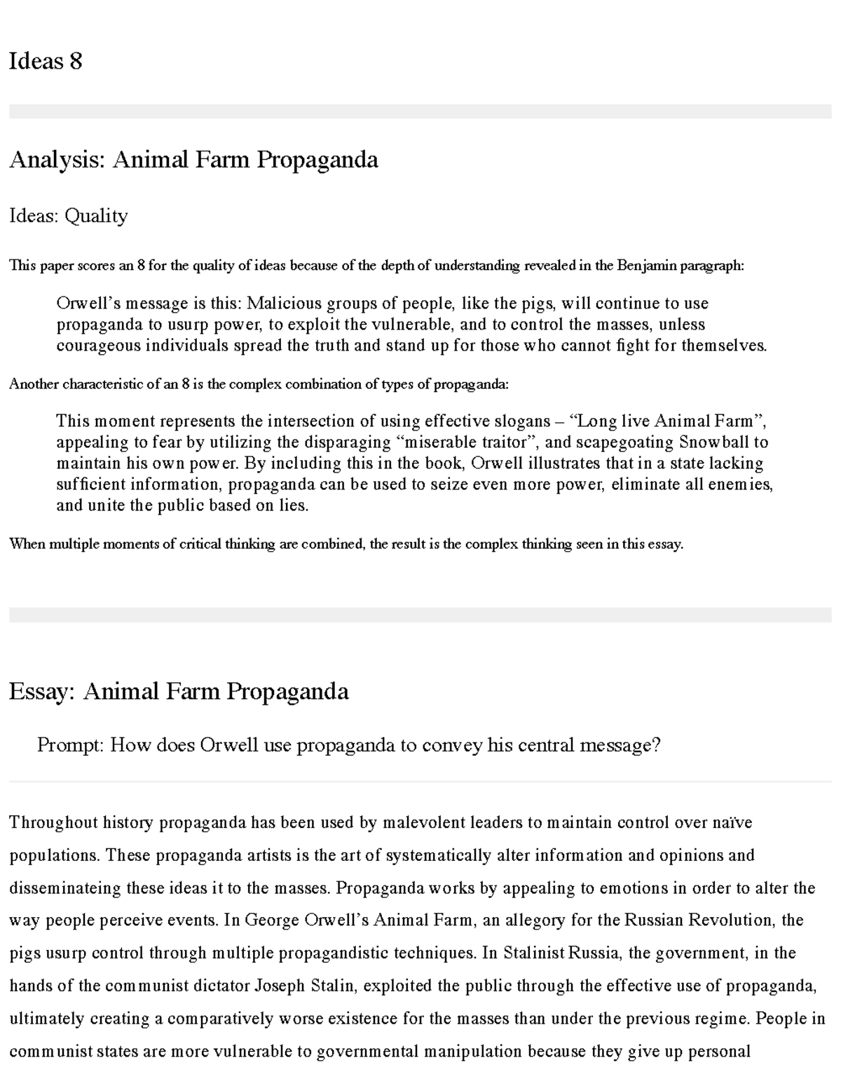 Animalfarm-popaganda - Ideas 8 Analysis: Animal Farm Propaganda Ideas ...