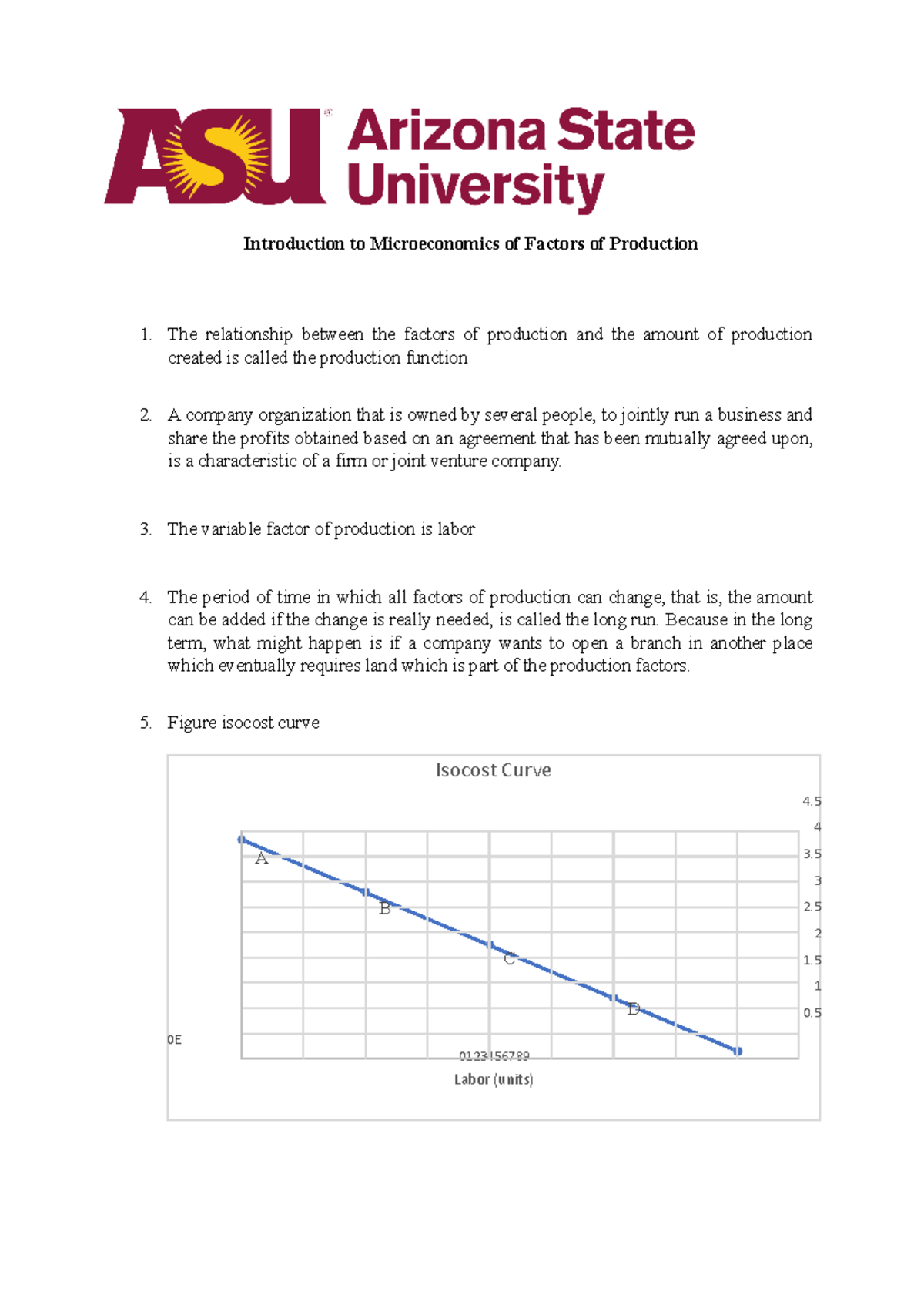 Microeconomics of Factors of Production - The variable factor of ...