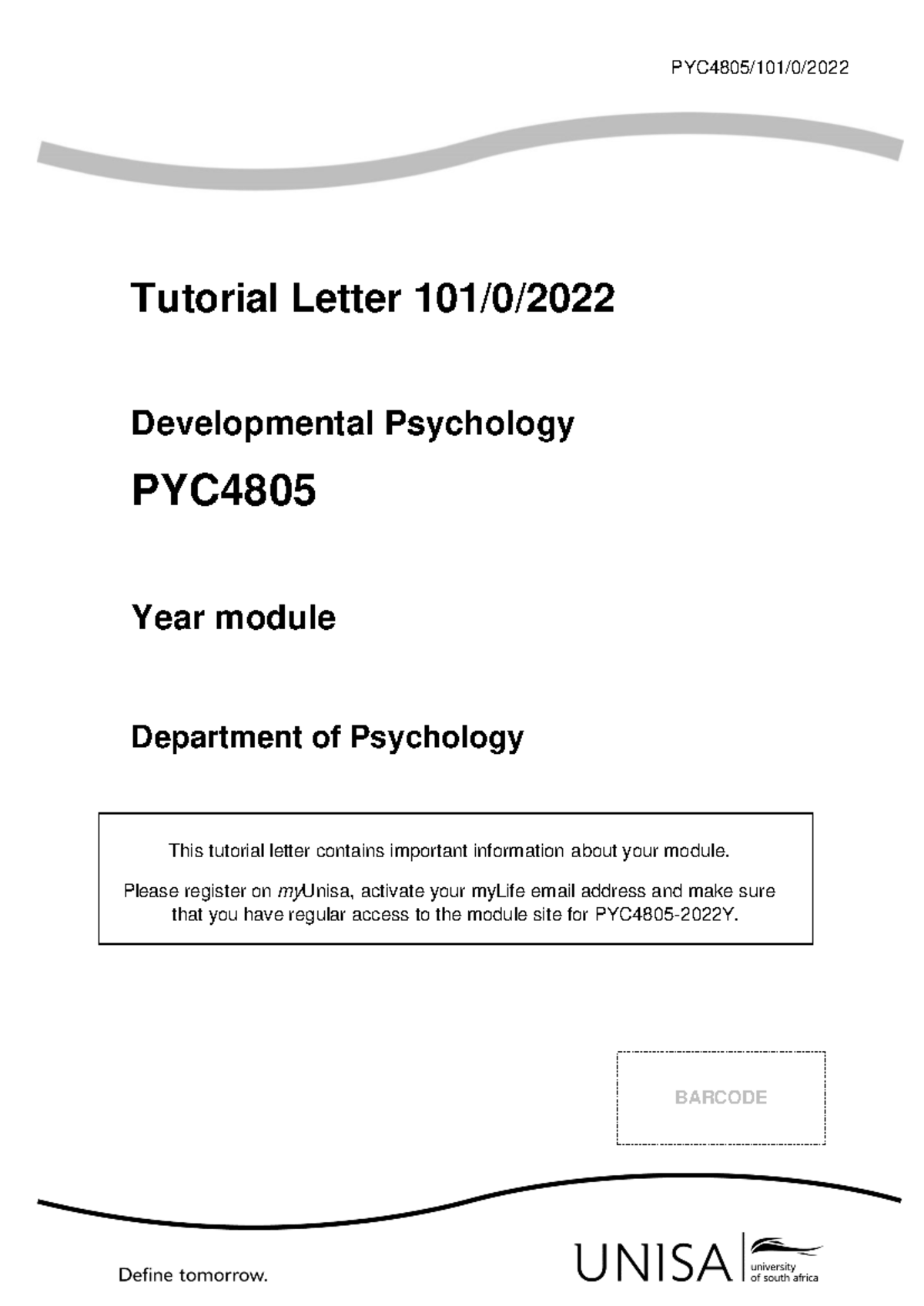 101 2022 4805 - tutorial letter 101, basis and structure of module ...