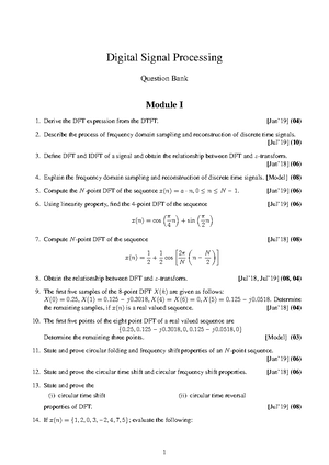Mod5 - Lecture notes mod-5 - MODULE‐ 5 Digital Signal Processors: DSP ...