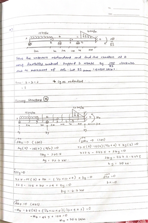 Flexibility Method - Composite Structure - Structural Analysis - UiTM ...