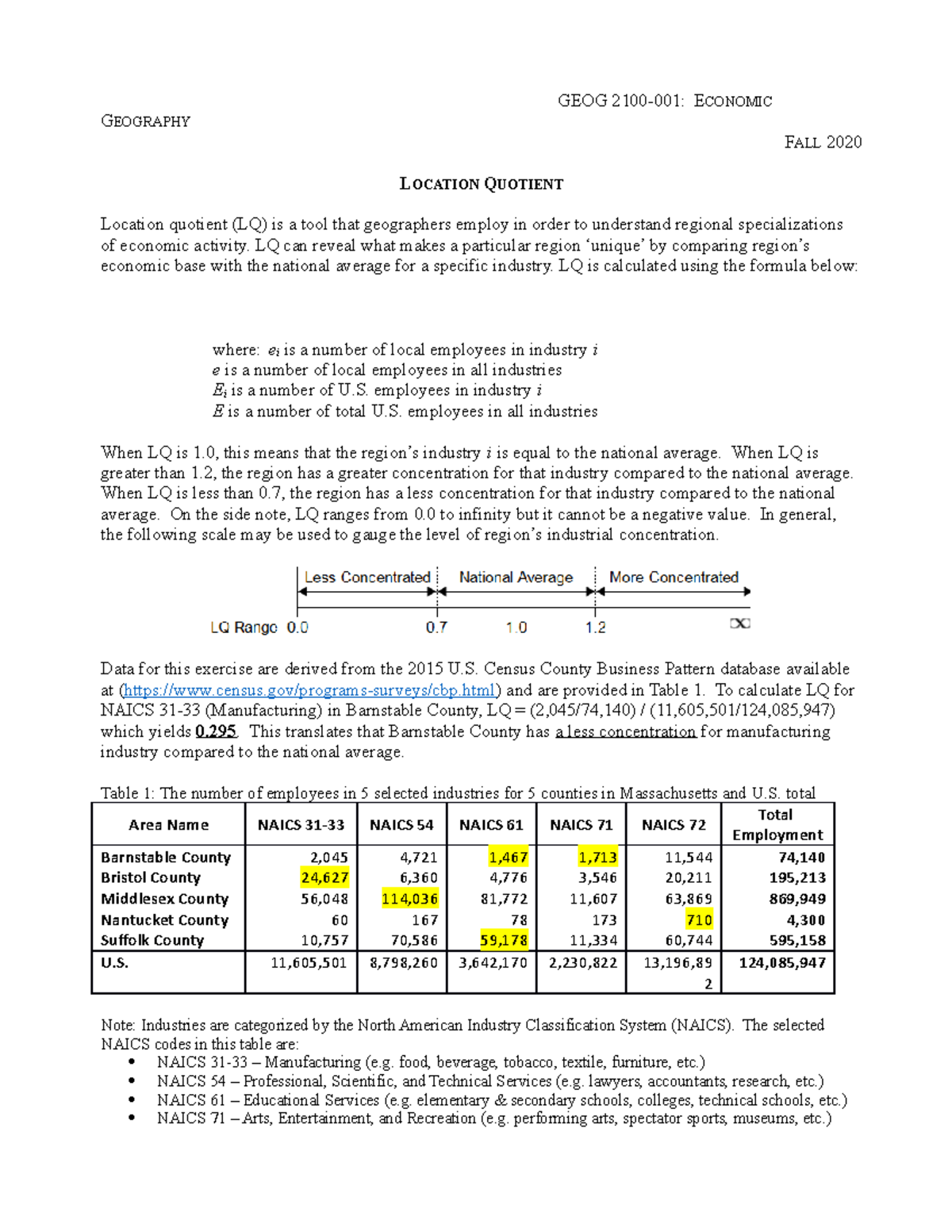Online Assignment 4 - n/a - GEOG 2100-001: ECONOMIC GEOGRAPHY FALL 2020 ...