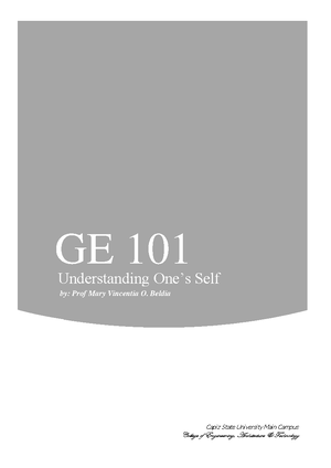 Reflection UTS - The meaning of understanding the self is having ...