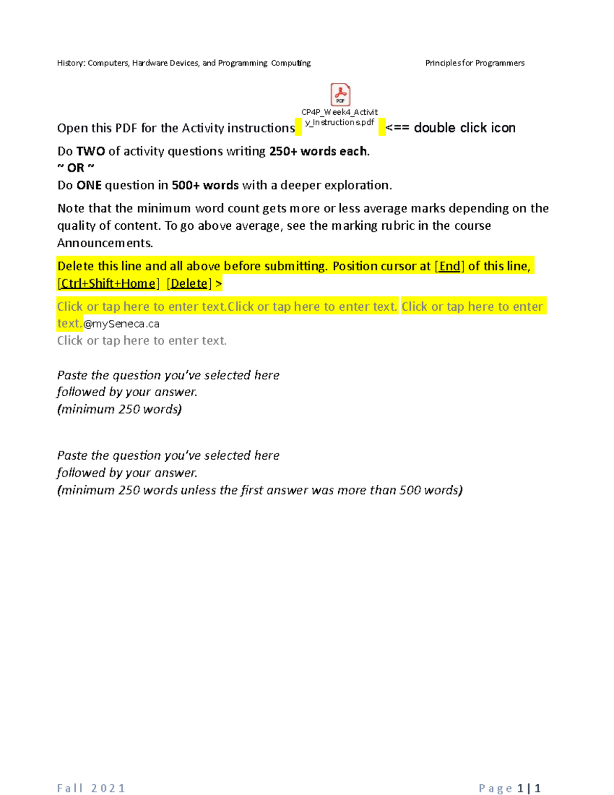 CP4P Week4 Activity - Lecture notes 3 - History: Computers, Hardware ...