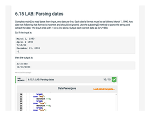 [Solved] 312 LAB Seasons Write a program that takes a date as input and - Introduction to ...