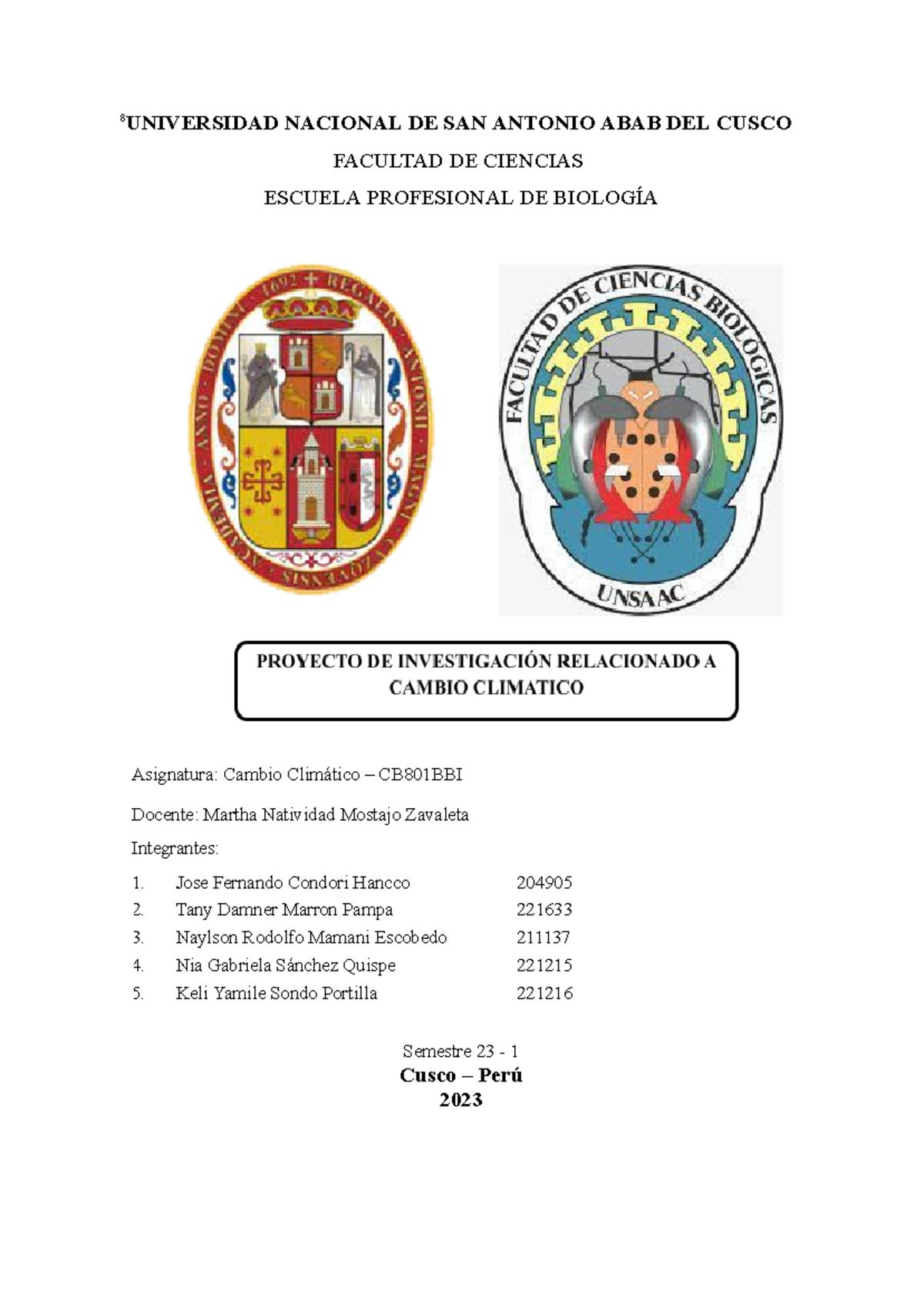 Proyecto DE Investigación.docx - ⁸UNIVERSIDAD NACIONAL DE SAN ANTONIO ...